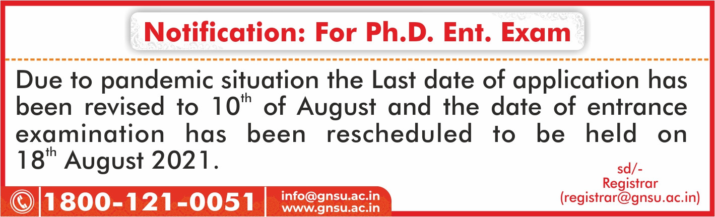 GNSU at Glance | GNSU.AC.IN