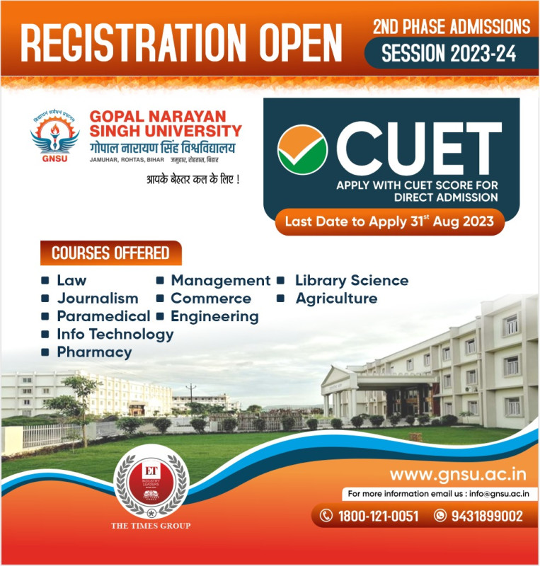 Gopal Narayan Singh University is a Best Private University in Bihar ...